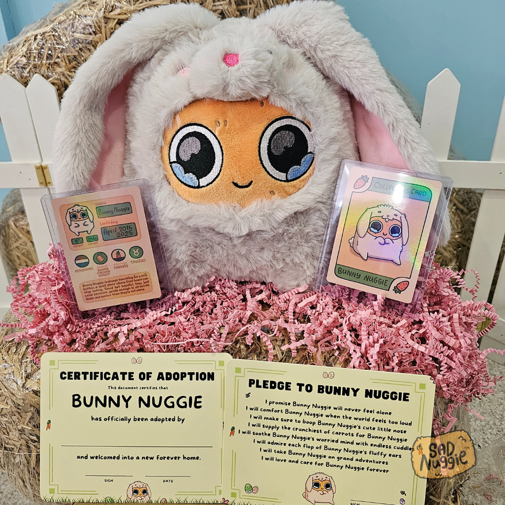 Bunny Sad Nuggie Limited Edition Plush