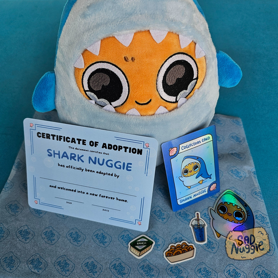 Shark Nuggie Plush – Sad Nuggie